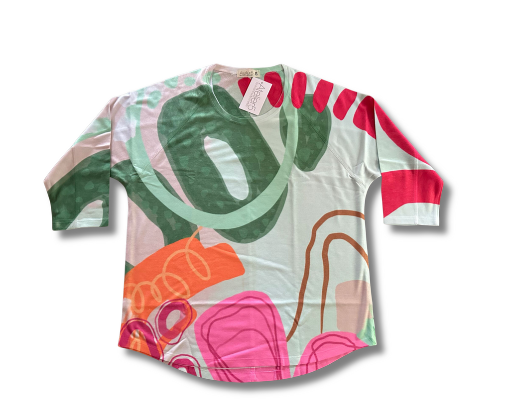 ROSE TOP GREEN ABSTRACT BY MARISOL FERNANDEZ — Atelier5